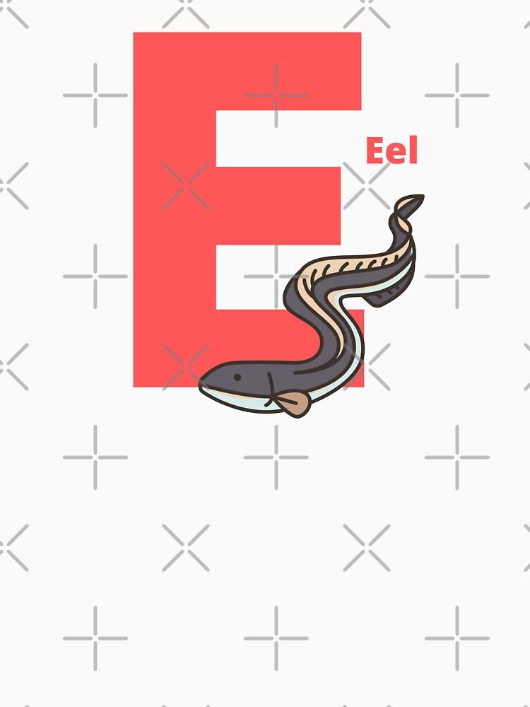 "E for Eel - Alphabet and Sea Animals" T-shirt for Sale by CherieTree ...
