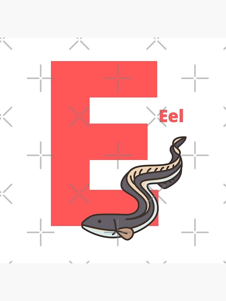 "E for Eel - Alphabet and Sea Animals" Art Print for Sale by CherieTree ...