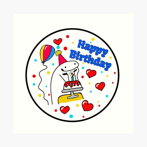 "Happy birthday Flork Lovers" Art Print for Sale by FanCreArt | Redbubble