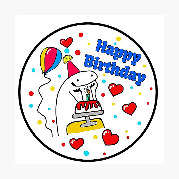 "Happy birthday Flork Lovers" Photographic Print for Sale by FanCreArt ...