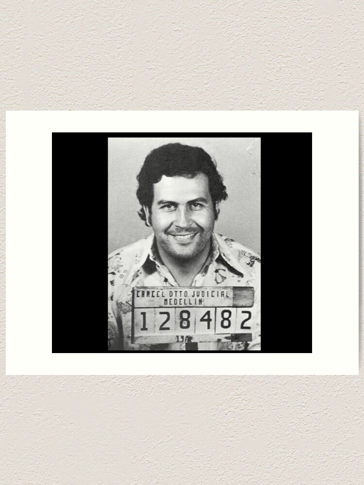 "PABLO ESCOBAR MUGSHOT" Art Print for Sale by OLMP | Redbubble