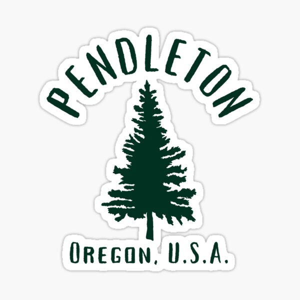 "Minimalist Pendleton Oregon - Deep Green - Primitive / Stark / Pine ...