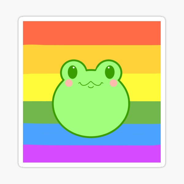 "Rainbow Frog" Sticker for Sale by LemonBeeDesigns | Redbubble