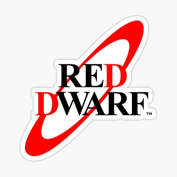 "Red Dwarf - Logo " Sticker by LEVI2525 | Redbubble