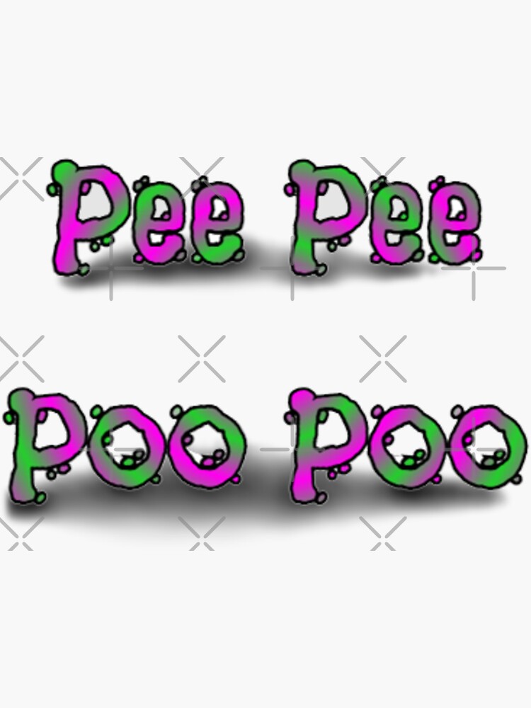 "PeePee PooPoo" Sticker by ibrahimsn | Redbubble