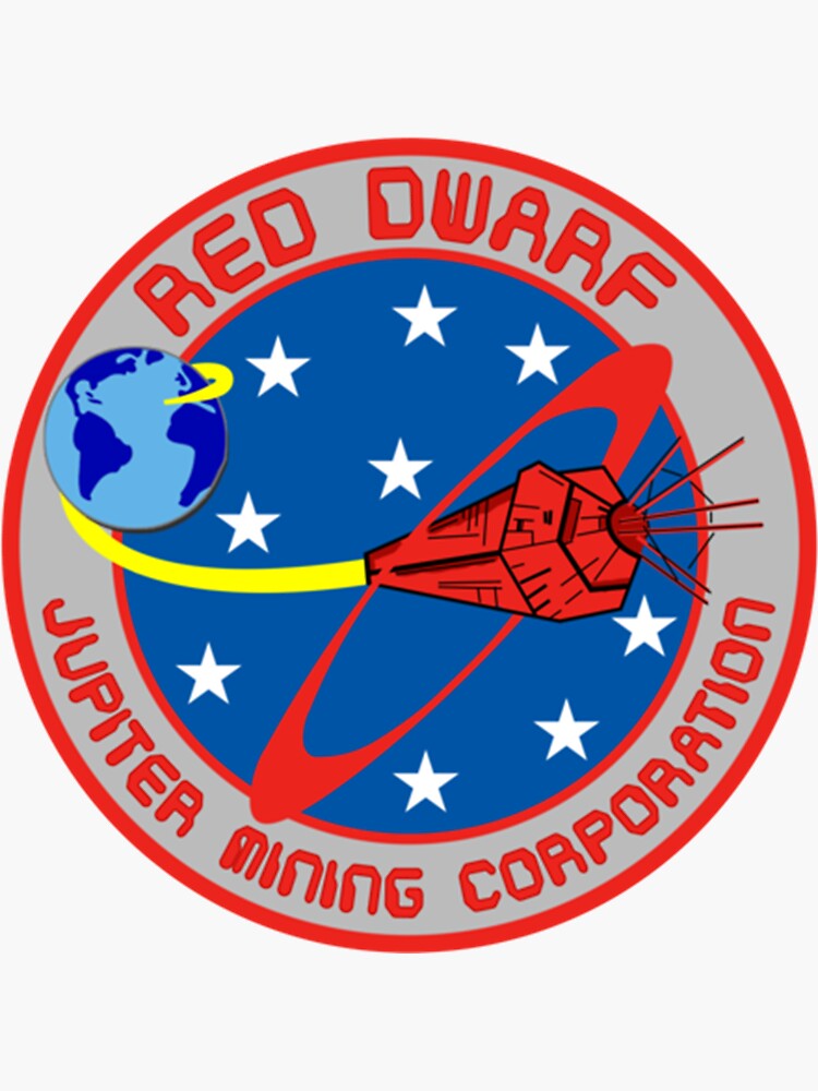 "Red Dwarf - Crew Patch (New) " Sticker for Sale by LEVI2525 | Redbubble