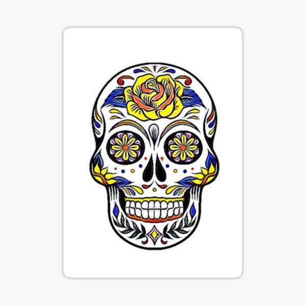 "Scull art" Sticker for Sale by Optistore | Redbubble