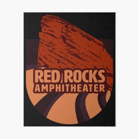 "Red rocks amphitheater" Art Board Print for Sale by TrudyReyff | Redbubble