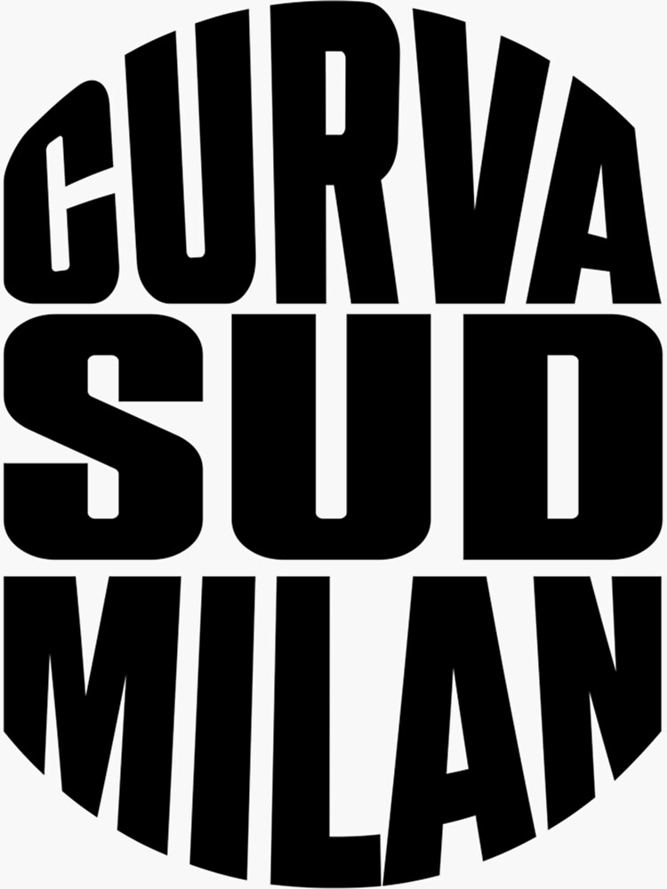 "Curva Sud Milano (2)" Sticker for Sale by TeezoneShop | Redbubble