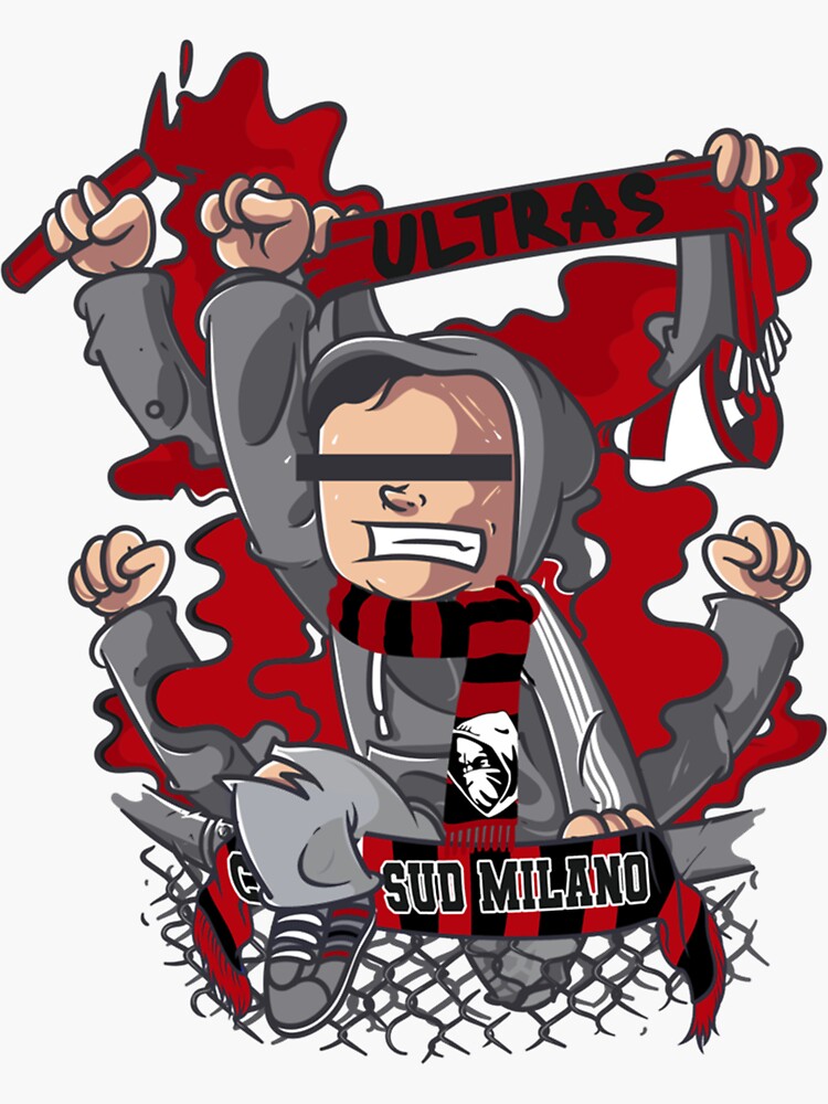 "curva sud milano 1899 " Sticker for Sale by TeezoneShop | Redbubble