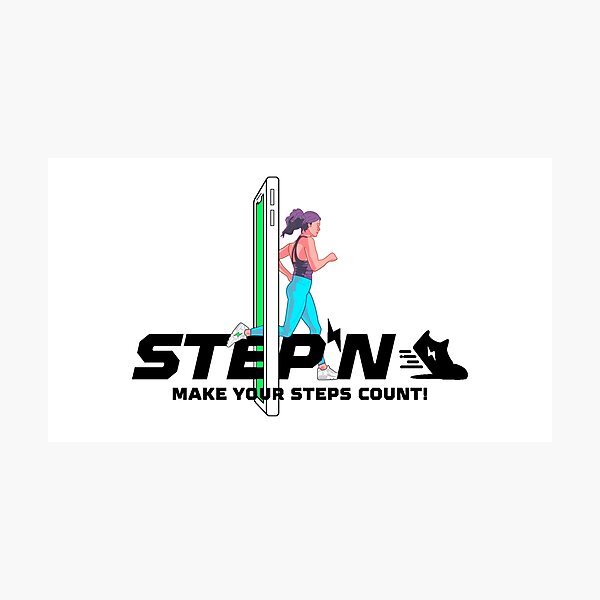 "STEPN-Logo | Zum Verdienen wechseln | Krypto im Trend | Grüne Metaverse | Grünes Satoshi-Token ...