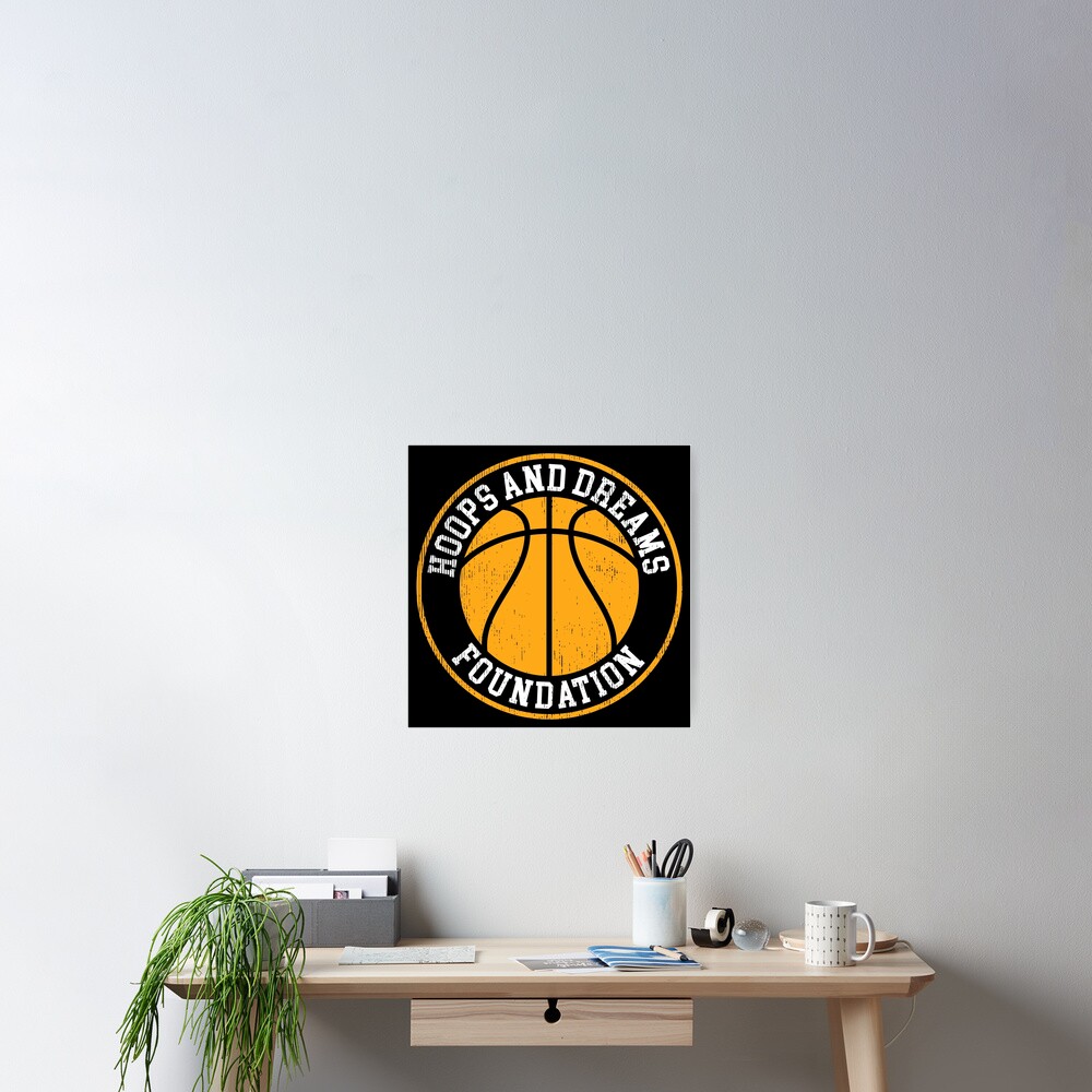 "Hoops And Dreams Foundation Logo Emblem | Basketball Design" Poster ...