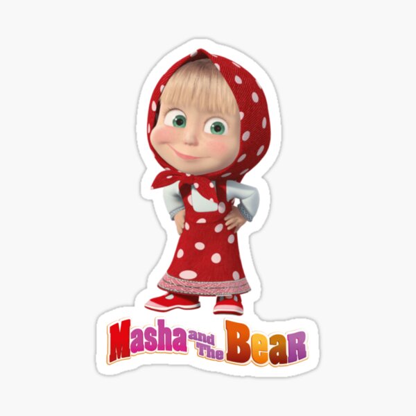 "Masha And The Bear" Sticker for Sale by CarToOn-NE98 | Redbubble