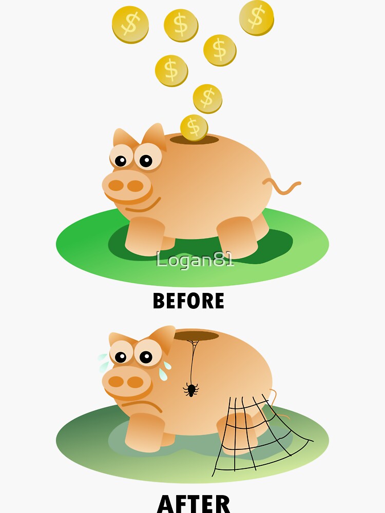 "Before and after" Sticker by Logan81 | Redbubble