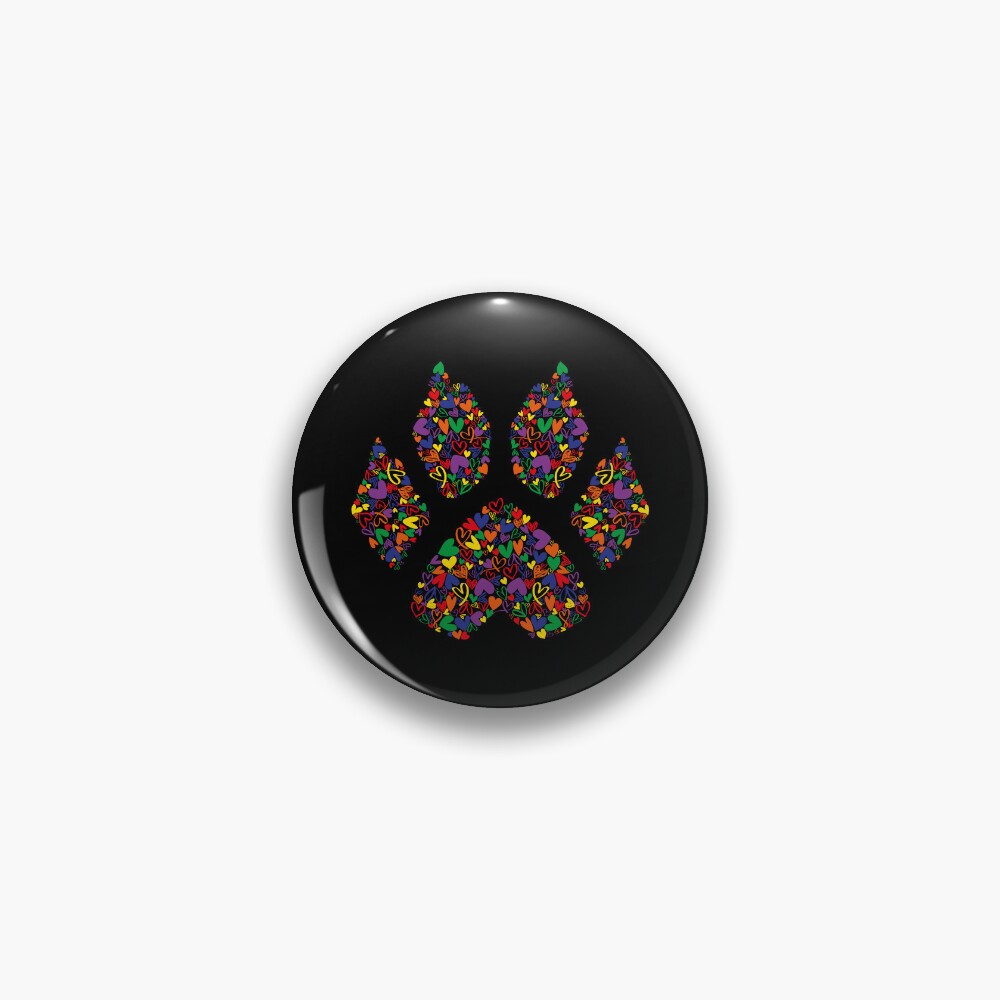 "Miraculous Ladybug - Rainbow Collection - Cat Noir paw with love" Pin ...