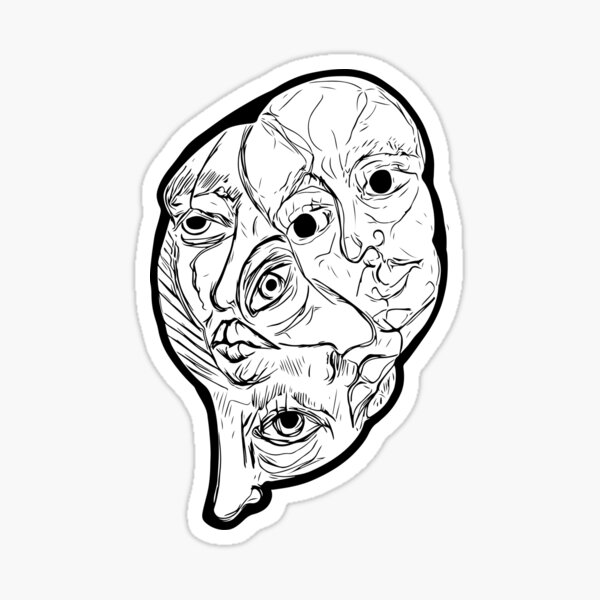 "Artistic look" Sticker for Sale by Open3y3 | Redbubble
