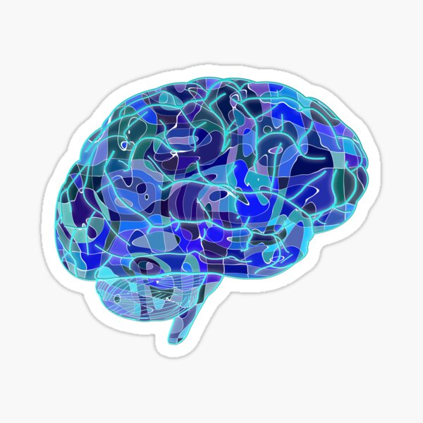 "Artificial Intelligence Brain Thinking" Sticker for Sale by Rod2022 ...