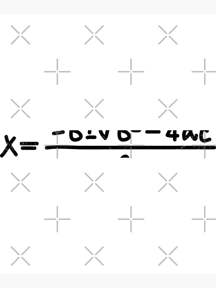 Lámina fotográfica «Símbolos matemáticos, fórmula cuadrática ...