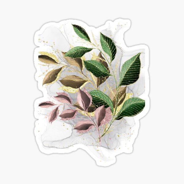 "three_types_leaves" Sticker by mssashankca | Redbubble