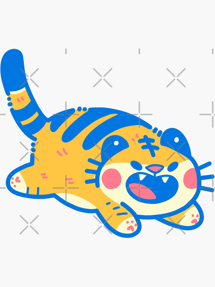"flashy tiger" Sticker for Sale by l1l-v4mp-4rt | Redbubble