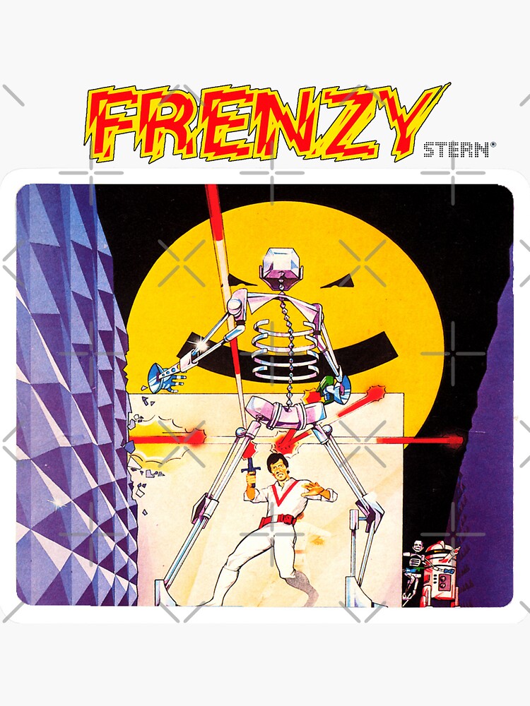 "Frenzy ColecoVision v3" Sticker for Sale by coltian | Redbubble