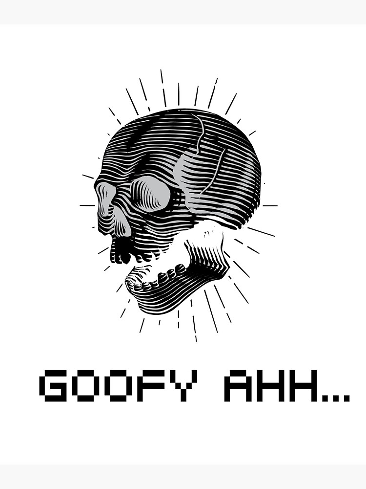"Goofy Ahh Funny Meme Texts with Graphics" Sticker for Sale by ...