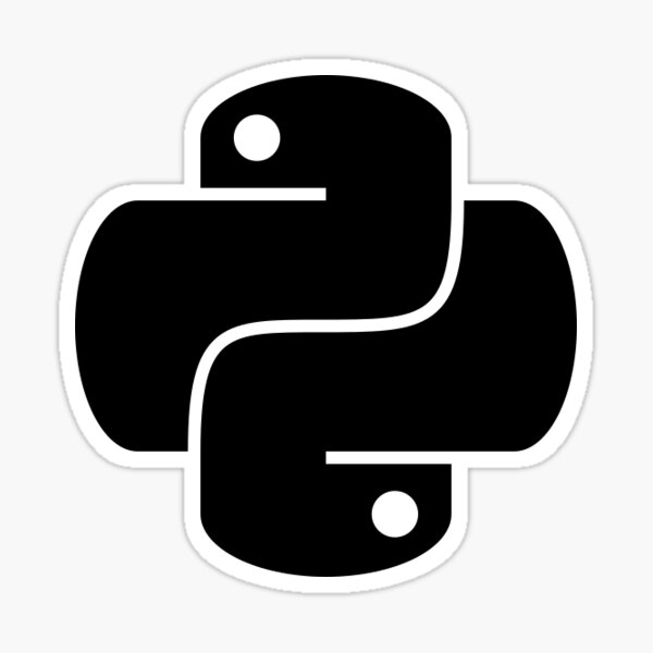 "Python Logo" Sticker for Sale by ohscahr | Redbubble