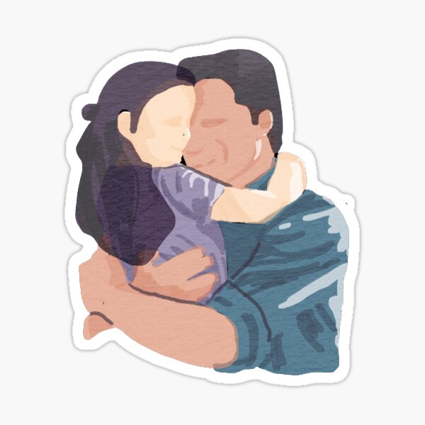 "Father and Daughter" Sticker by O-E-I-L | Redbubble