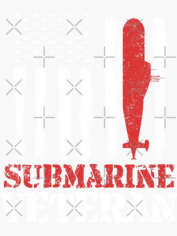 "U.S. Navy Submarine Veteran- Vintage Submarine Veteran American Flag ...