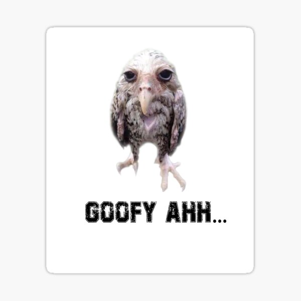 Sticker « Goofy Ahh Funny Meme avec Goofy Ahh Bird », par PublicVibe ...