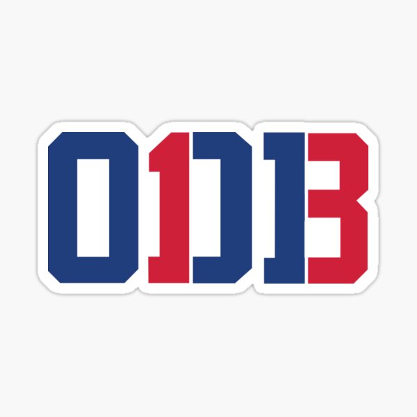 "Odell Beckham Jr Odb 13 (Redblue Colorway) Sticker" Sticker for Sale ...