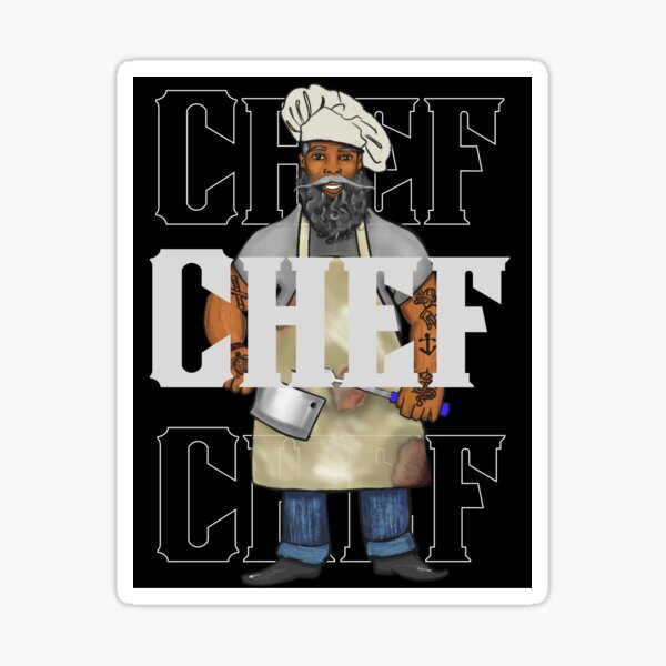 "Chef " Sticker for Sale by afrotalescast | Redbubble