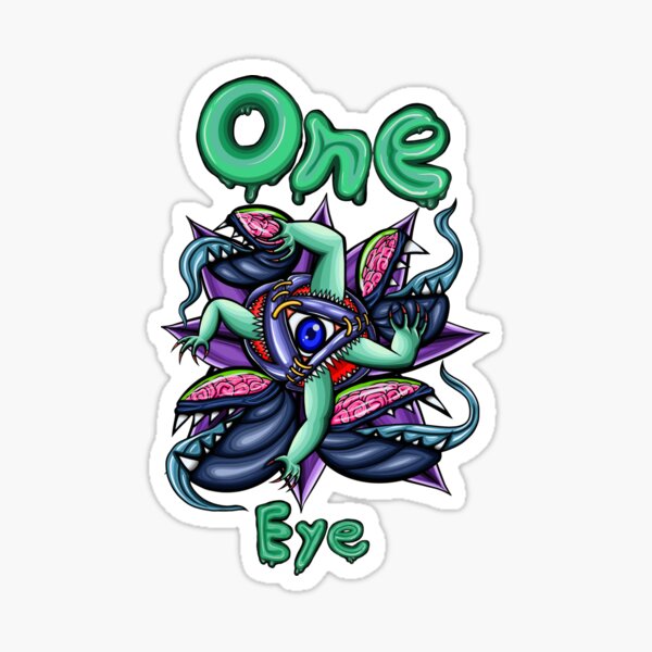 "One Eye" Sticker for Sale by Morter31 | Redbubble