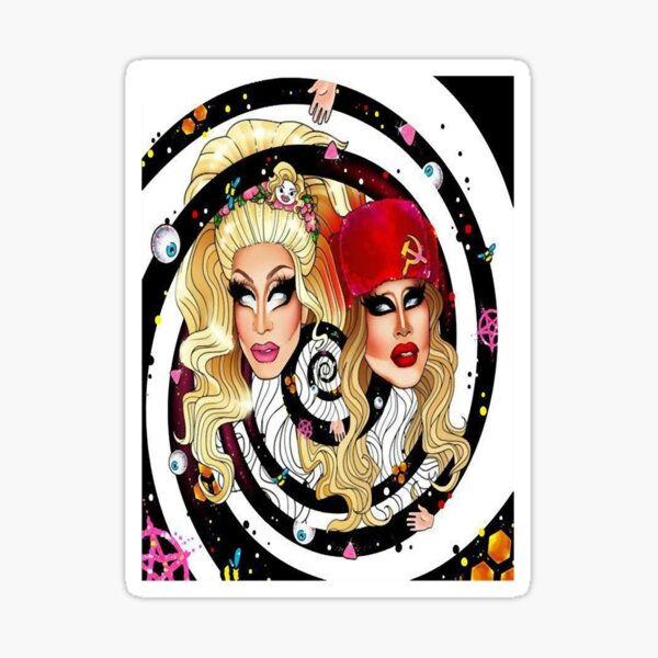 "Trixie and katya" Sticker for Sale by JasonFrazier | Redbubble