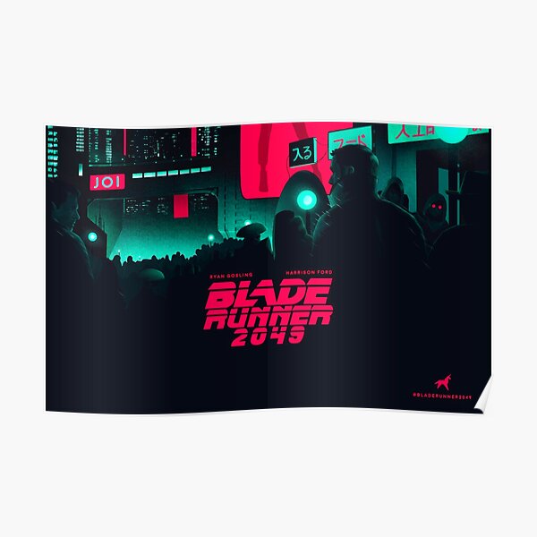 "BLADE RUNNER 2049 movie title poster retro illustration" Poster for ...