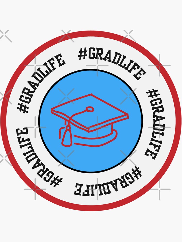 "#GRADLIFE" Sticker for Sale by futureart1 | Redbubble