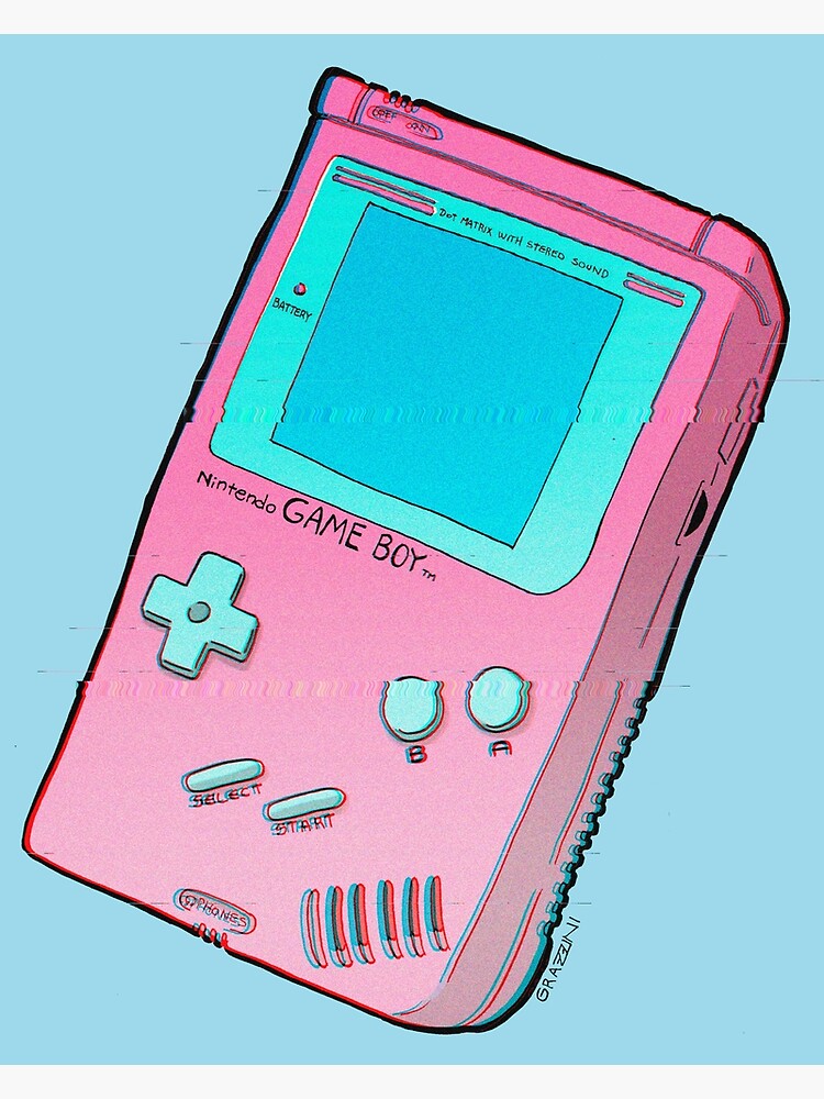 "Handheld console" Poster for Sale by MerGrazzini | Redbubble