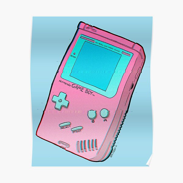 "Handheld console" Poster for Sale by MerGrazzini | Redbubble