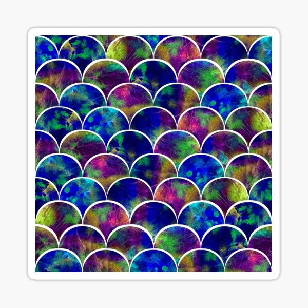 "'Fish scales '" Sticker for Sale by MARYMAXMAC | Redbubble