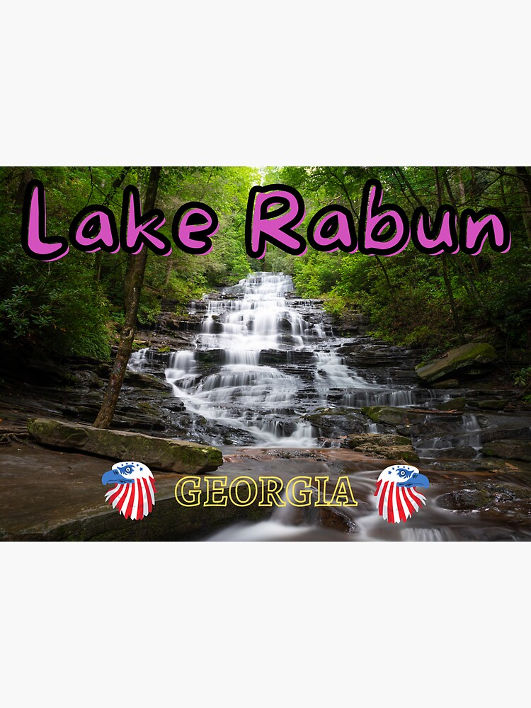 "Lake Rabun Georgia beautiful waterfall photography sticker" Sticker ...