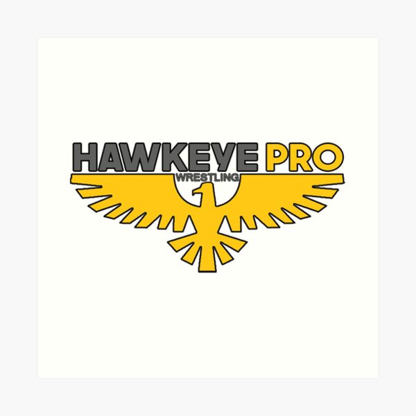"Hawkeye Pro Wrestling Logo" Art Print for Sale by straightedge109 ...