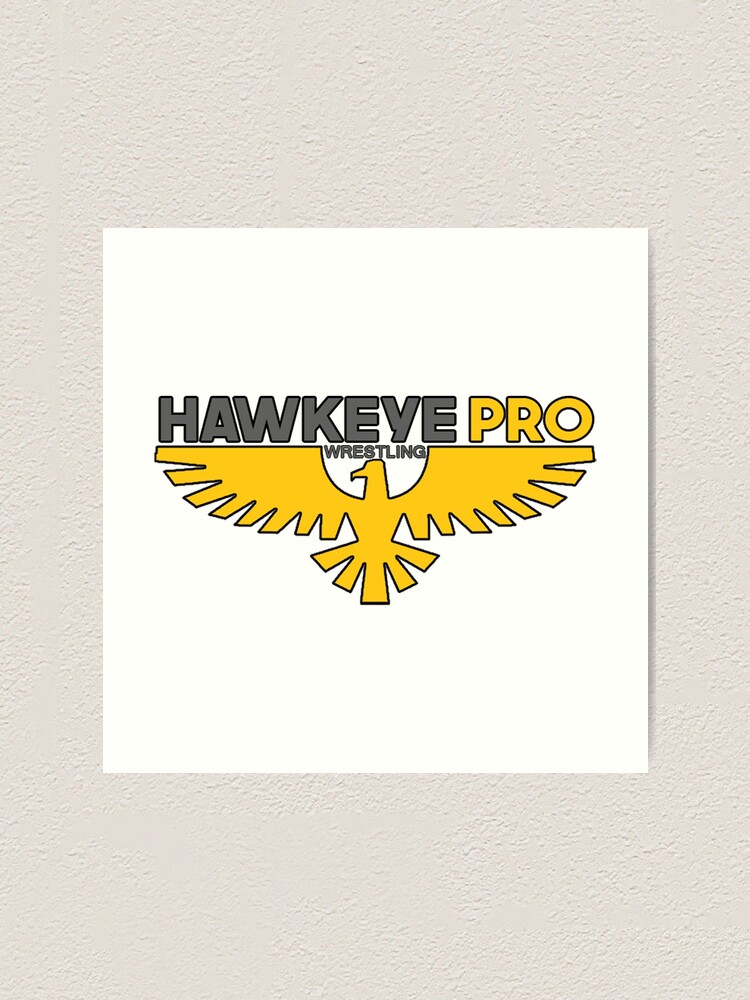 "Hawkeye Pro Wrestling Logo" Art Print for Sale by straightedge109 ...