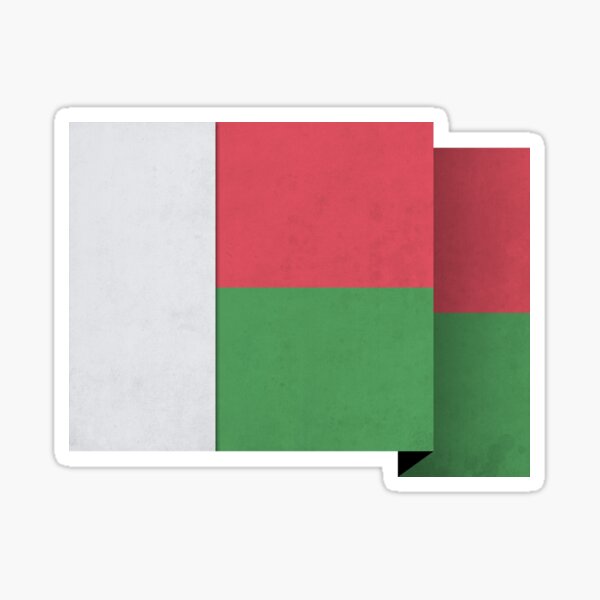 "Madagascar" Sticker for Sale by FlatFlags | Redbubble