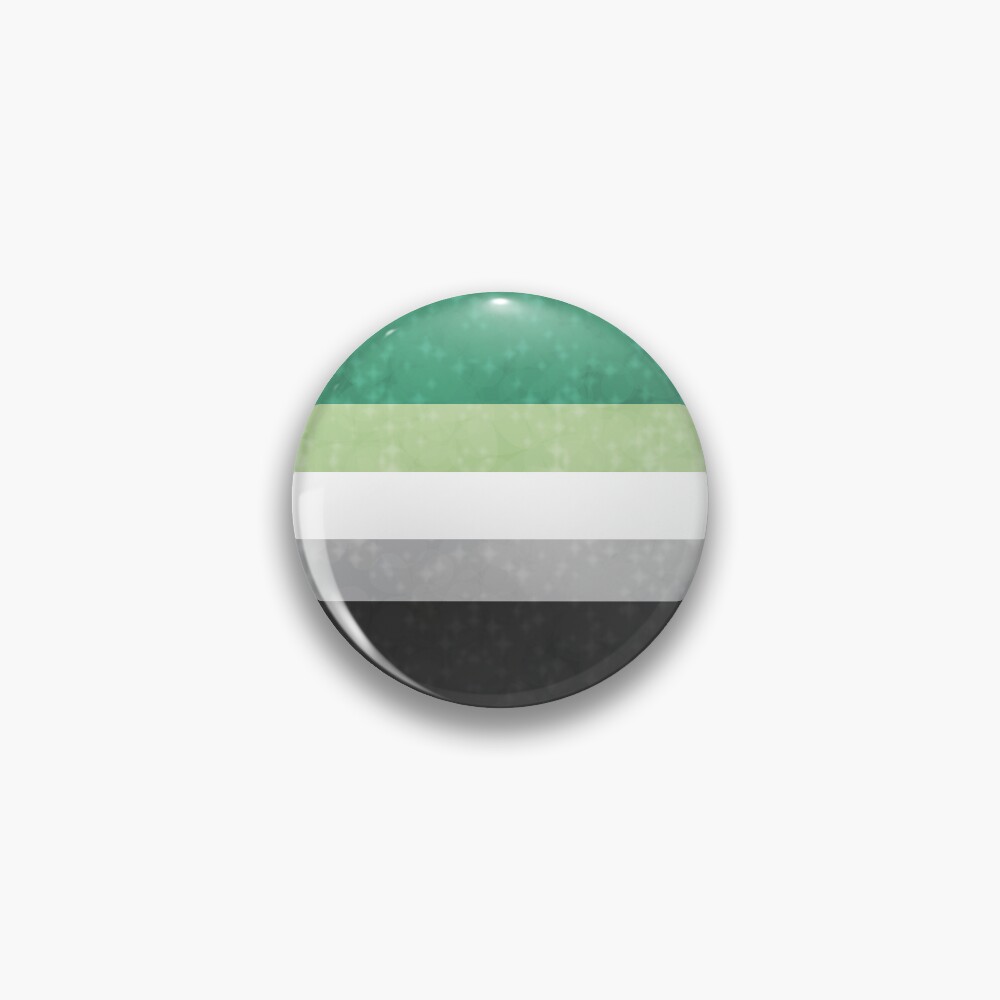 Shimmer Aromantic Pride Flag Pin
