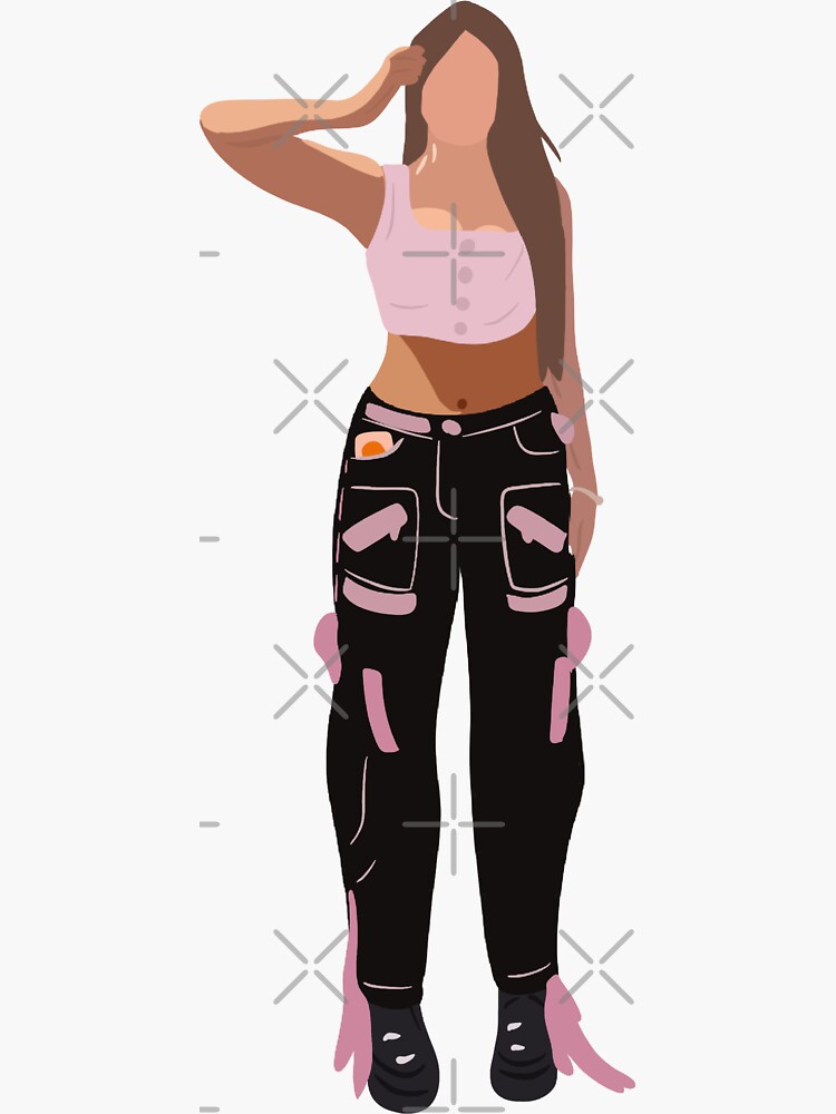 "Tate McRae #1d" Sticker by Rosadarose | Redbubble