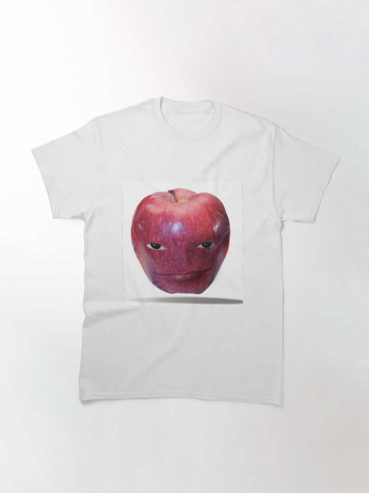"smirking apple with face" Classic T-Shirt for Sale by Wynters-Stuff ...