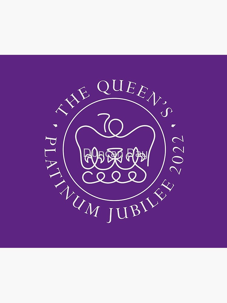 "The Queens Platinum Jubilee Logo on Pantone background" Poster by ...