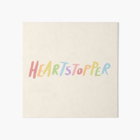 "Heartstopper logo - rainbow ver. " Art Board Print by bubblytank ...