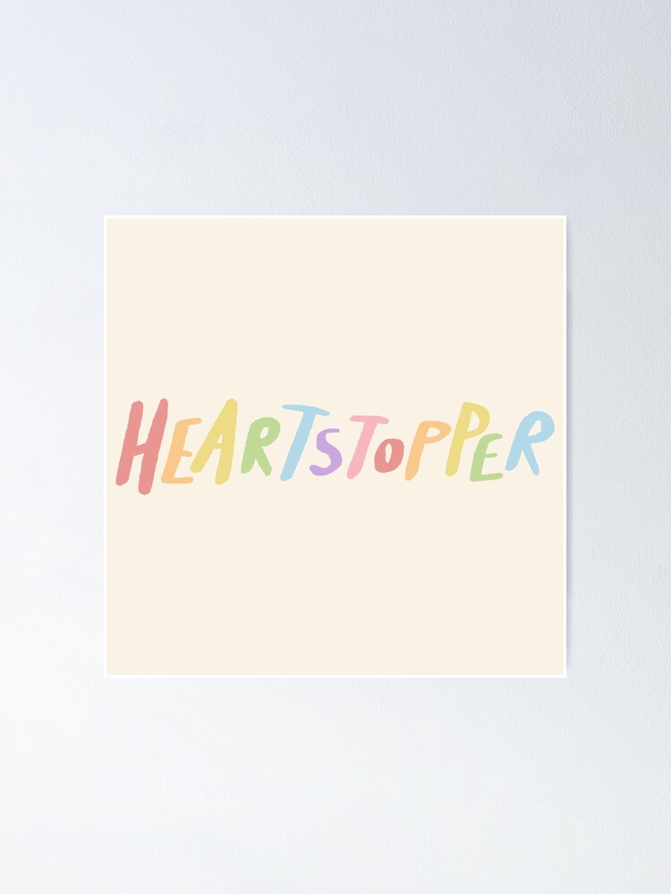 "Heartstopper logo - rainbow ver. " Poster by bubblytank | Redbubble