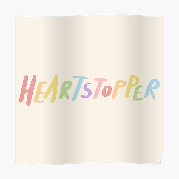"Heartstopper logo - rainbow ver. " Poster by bubblytank | Redbubble